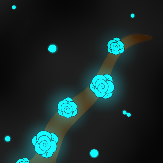 cyan rose - ibisPaint