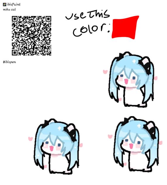 miku cat brush 💙 - ibisPaint