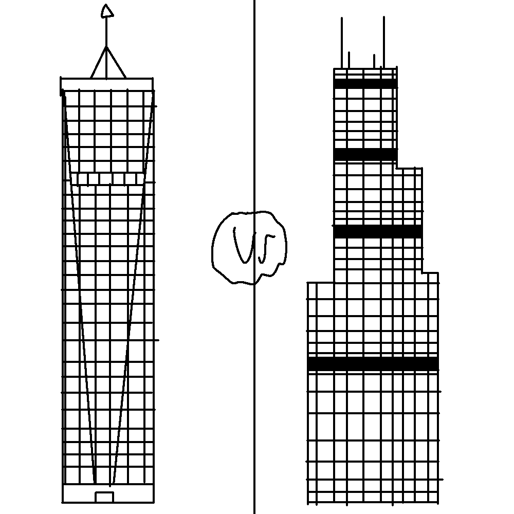 owtc vs willis tower - ibisPaint