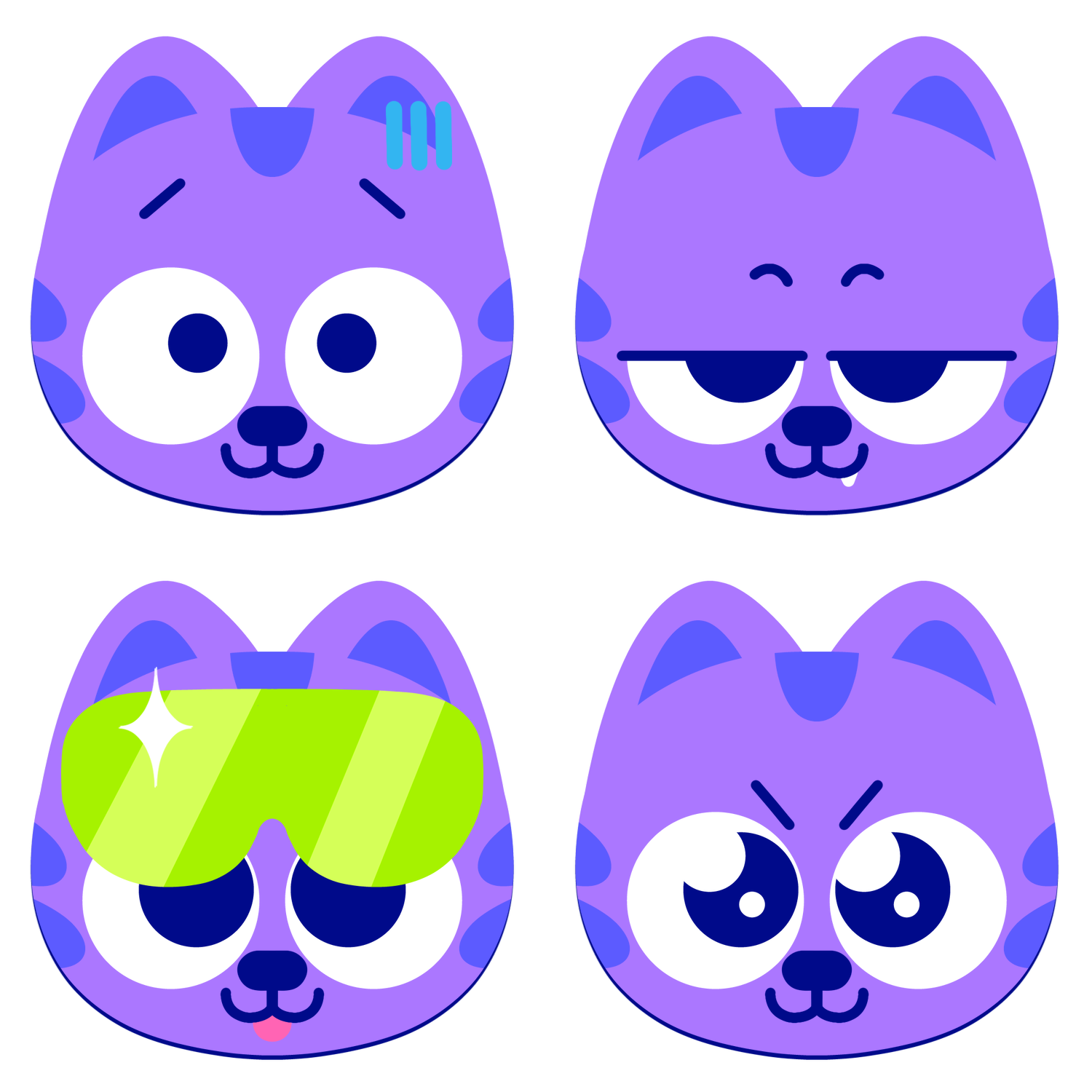 Kitty stickers v2 - ibisPaint