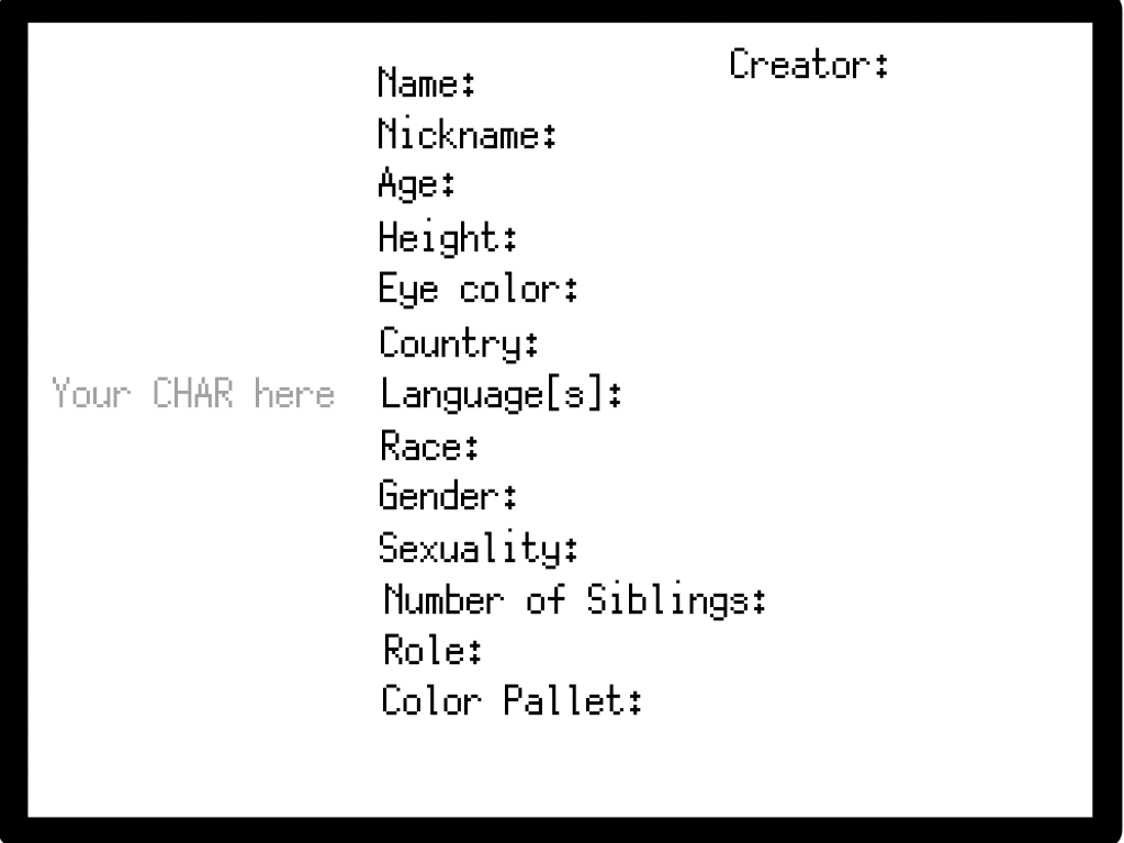 NM CHAR SHEET! - ibisPaint
