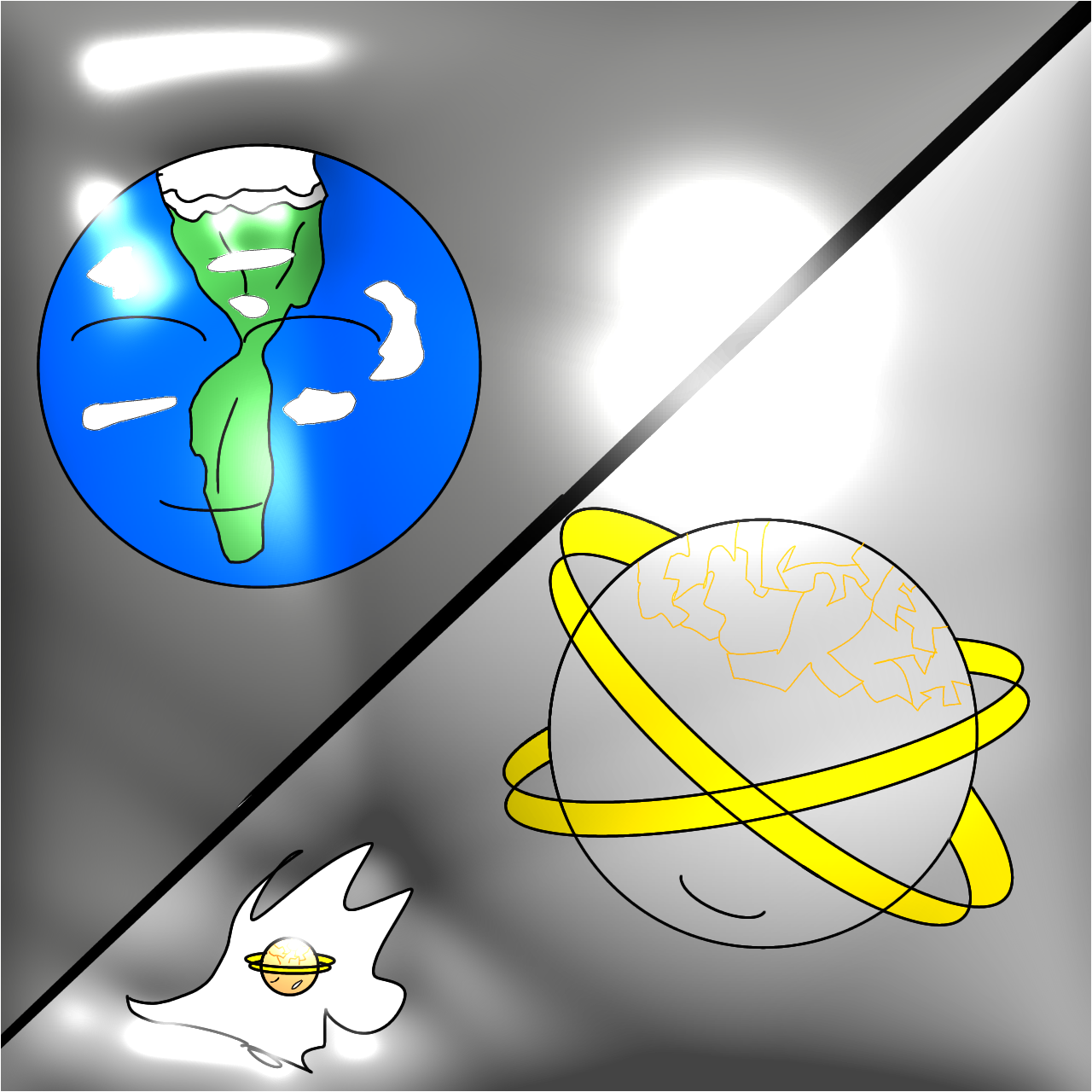 Earth then and now - ibisPaint