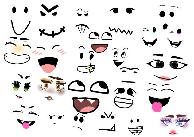 Roblox faces - ibisPaint