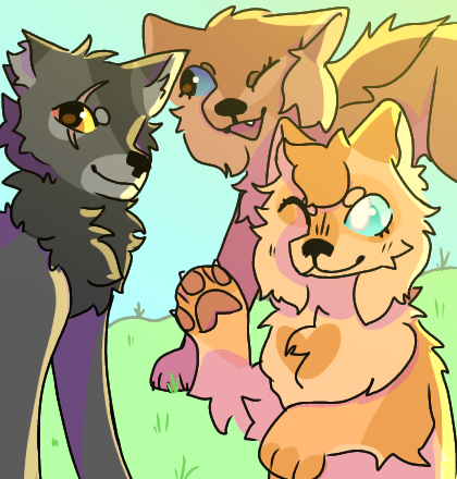The Three for Howling Wolfie! - ibisPaint