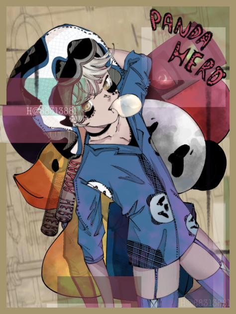 Panda Hero - ibisPaint