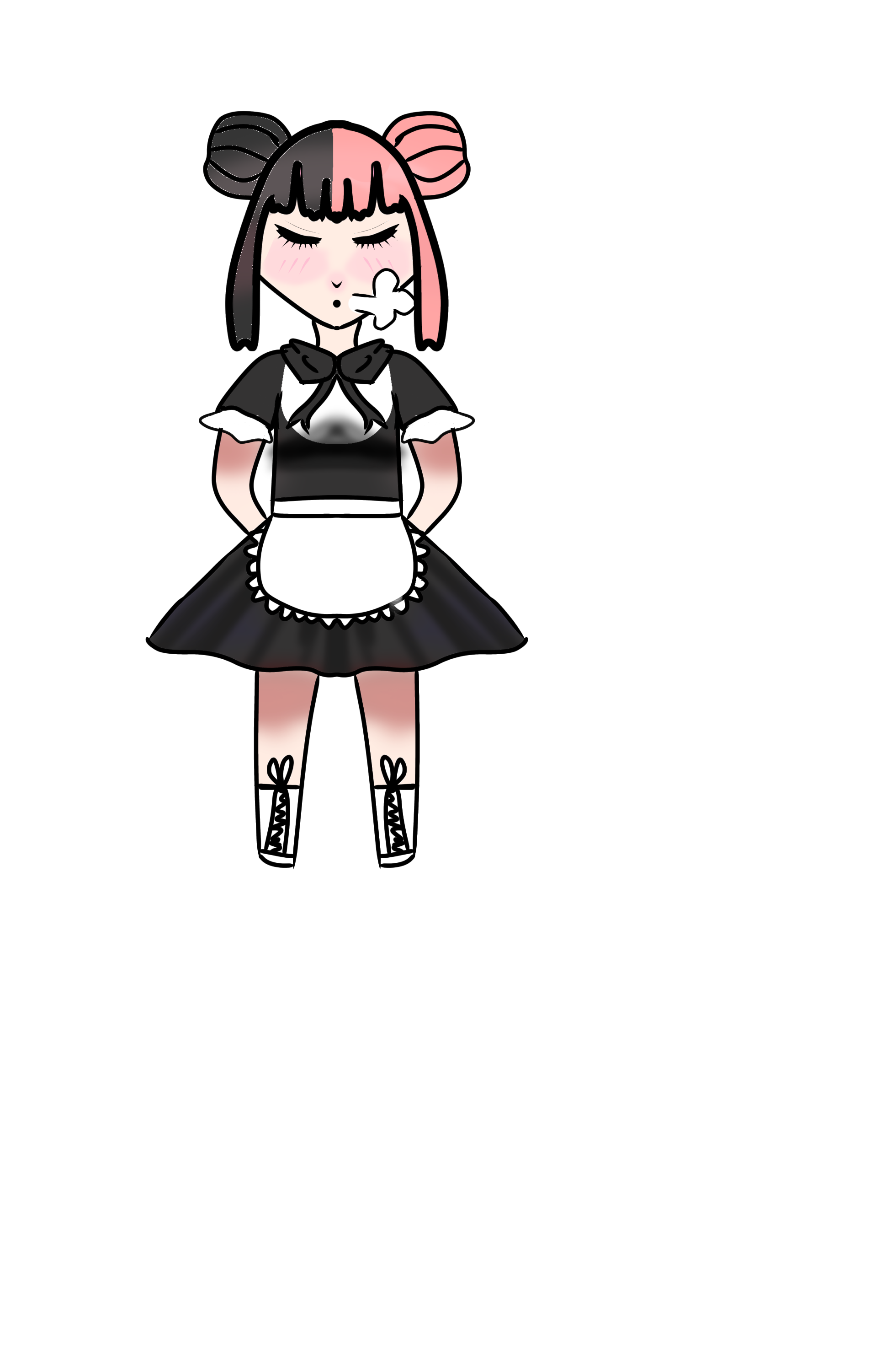 Thicc legend in a maid outfit - ibisPaint