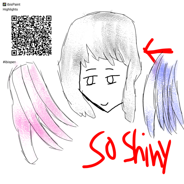 highlights hair - ibisPaint