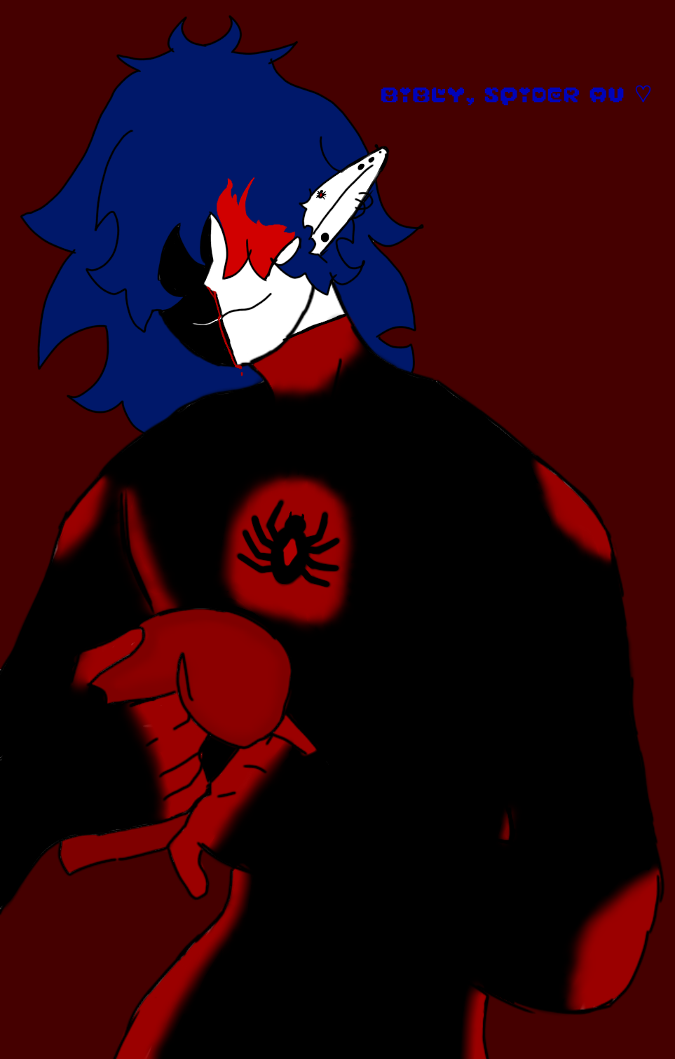 Bibly just went emo spider mode - ibisPaint