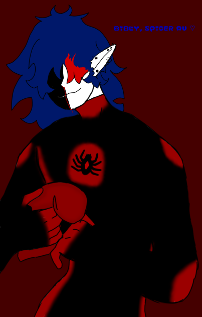 Bibly just went emo spider mode - ibisPaint