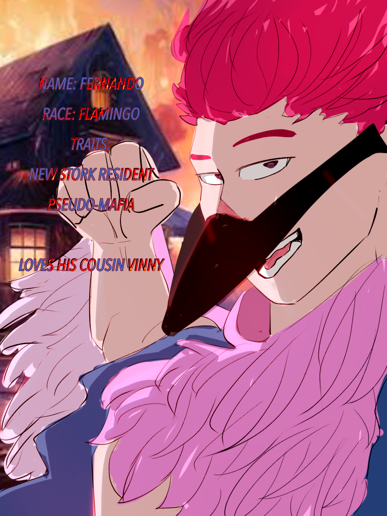 FERNANDO THE FLAMINGO - ibisPaint