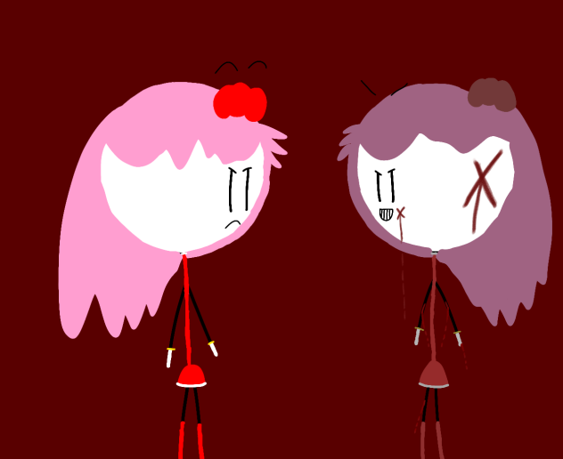 Amy Stickmin and her nightmare self - ibisPaint