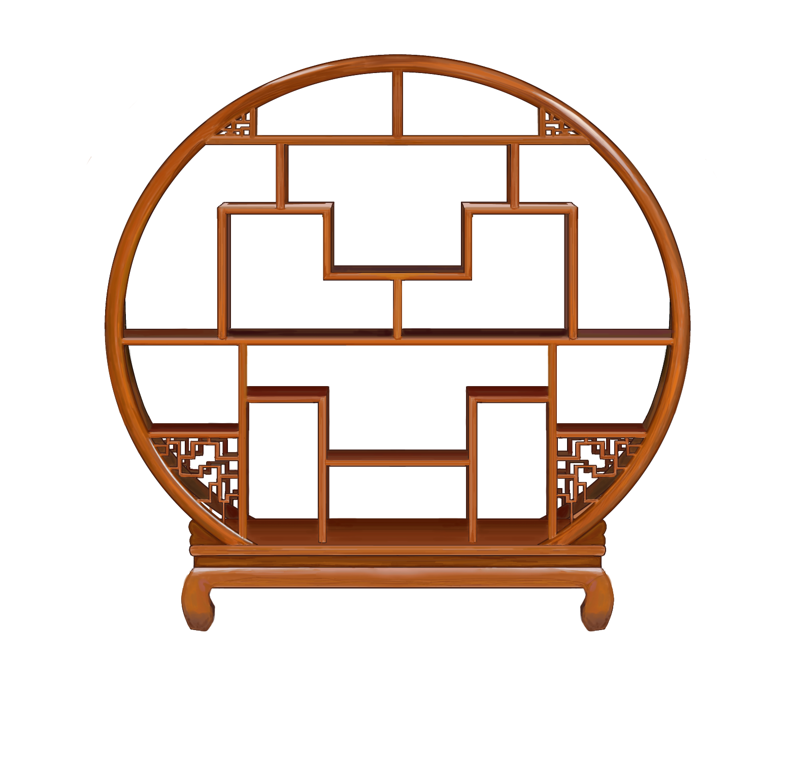 Round display shelf - ibisPaint