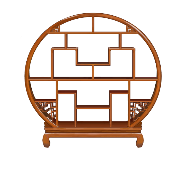 Round display shelf - ibisPaint