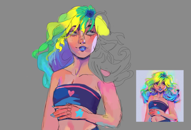 Work in progress! (Fan art for Loish) - ibisPaint