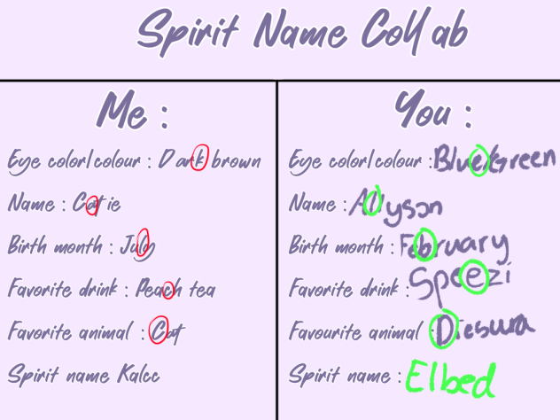 Spirit Name Collab - ibisPaint