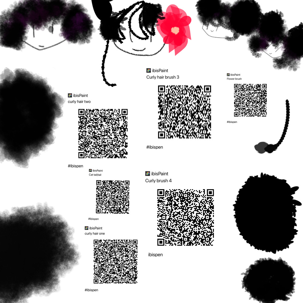 Curly hair and more things - ibisPaint