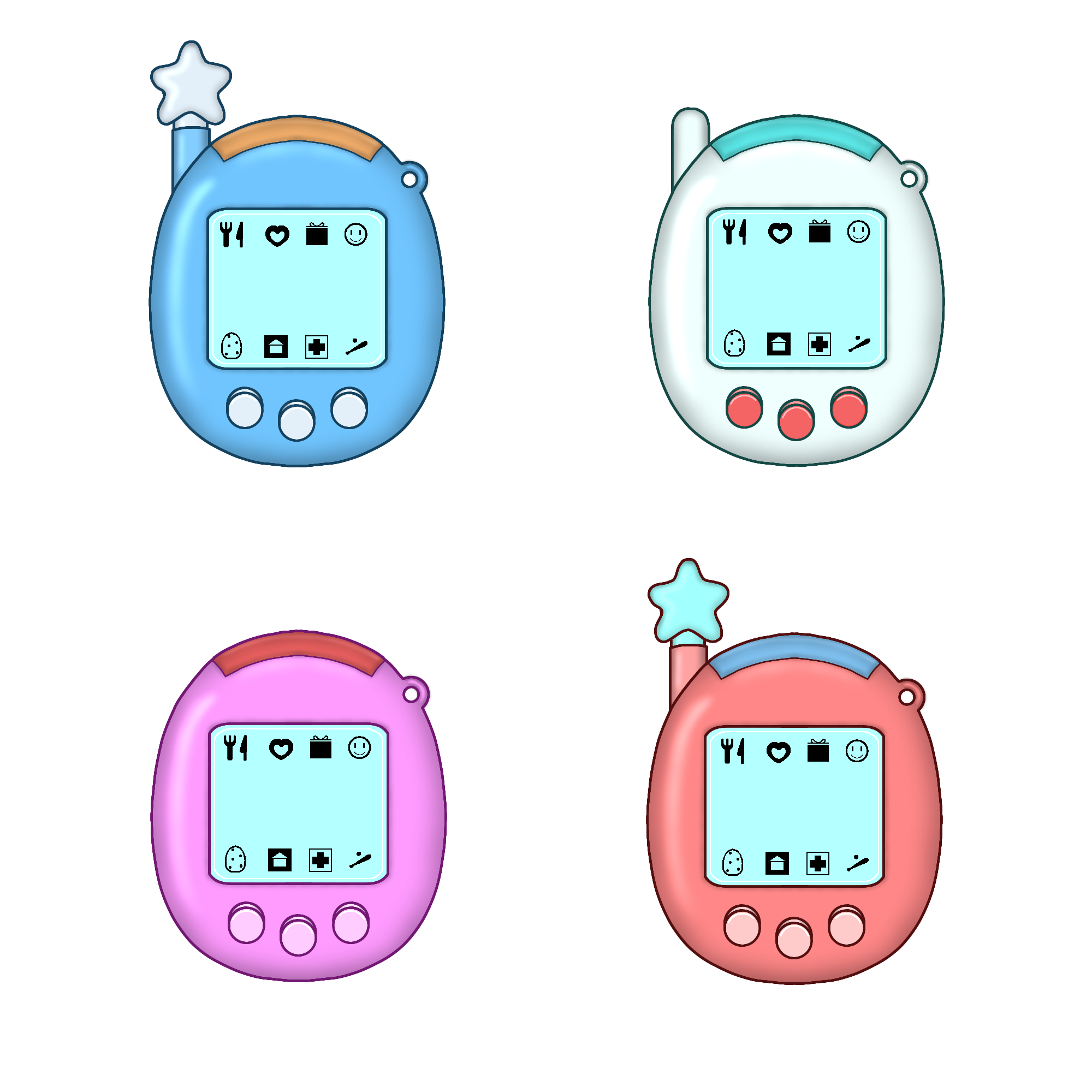 Y2K Tamagotchi - ibisPaint