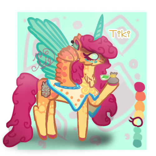 Tiki pony ( mlp oc ) - ibisPaint