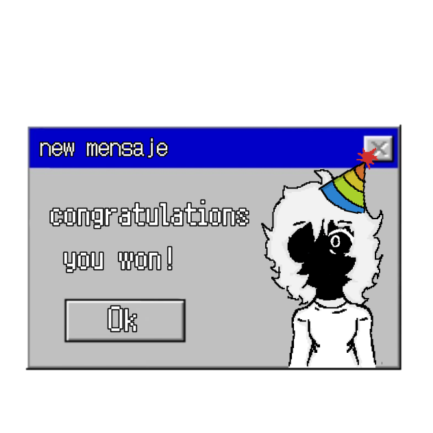 CONGRATULATIONS YOU WON! (p3) - ibisPaint