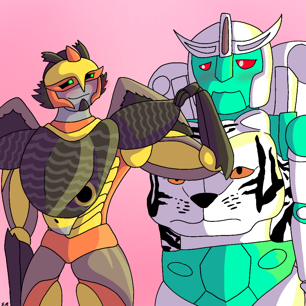 Transformers BW Airazor & Tigatron - ibisPaint