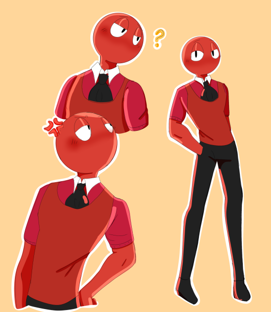 Red rainbow friend - ibisPaint