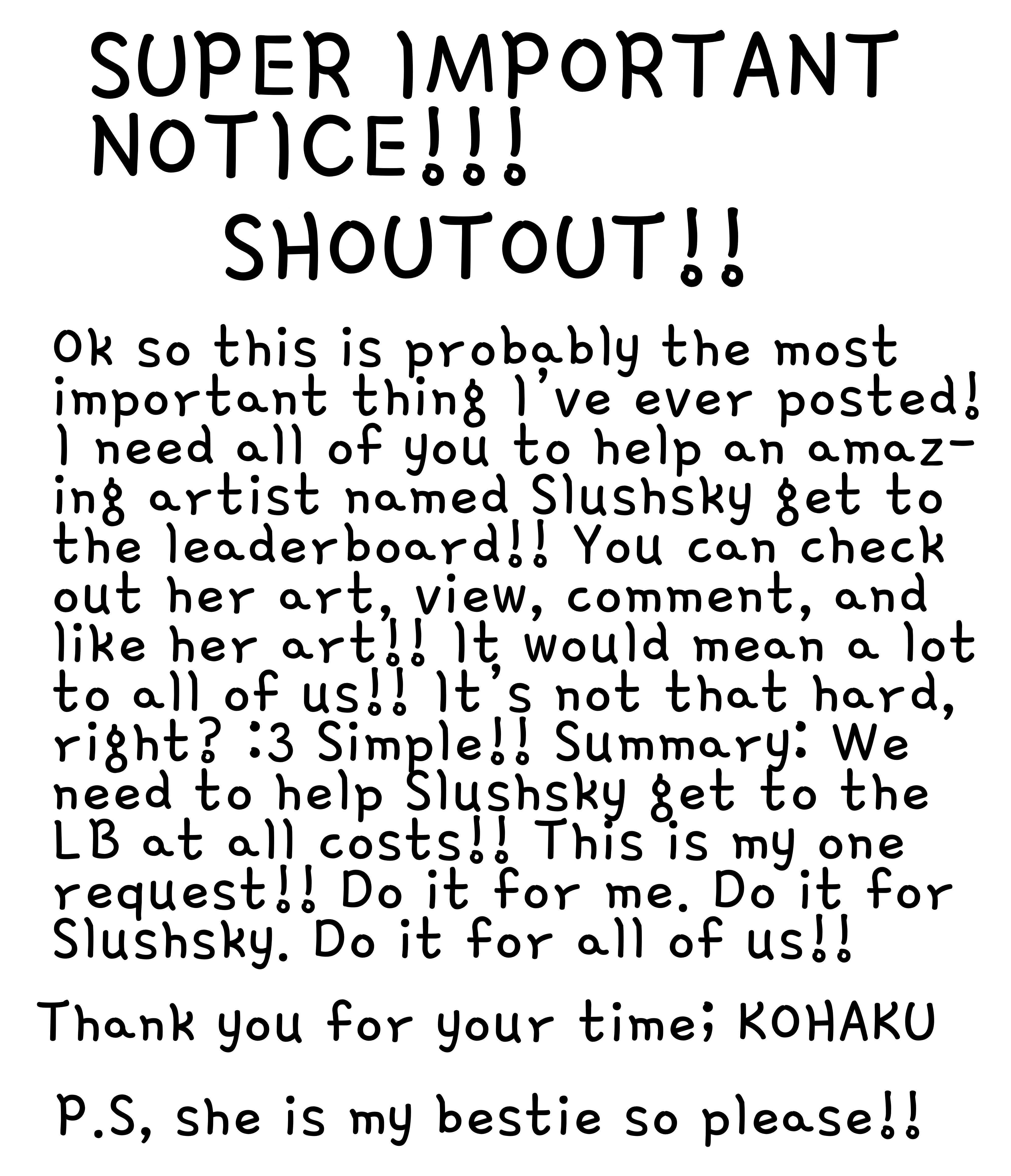 SUPER IMPORTANT NOTICE!! - ibisPaint