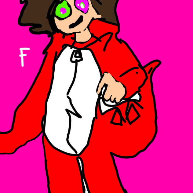 raptor con pijama - ibisPaint