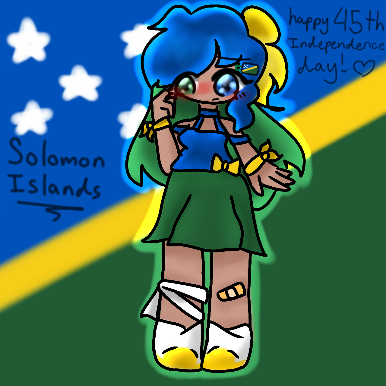 Happy Independence Day, Solomon Islands! - ibisPaint