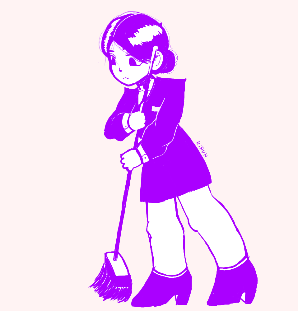 🧹The cleaning lady 💜 - ibisPaint