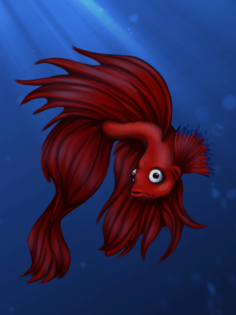 Fish Painting - ibisPaint