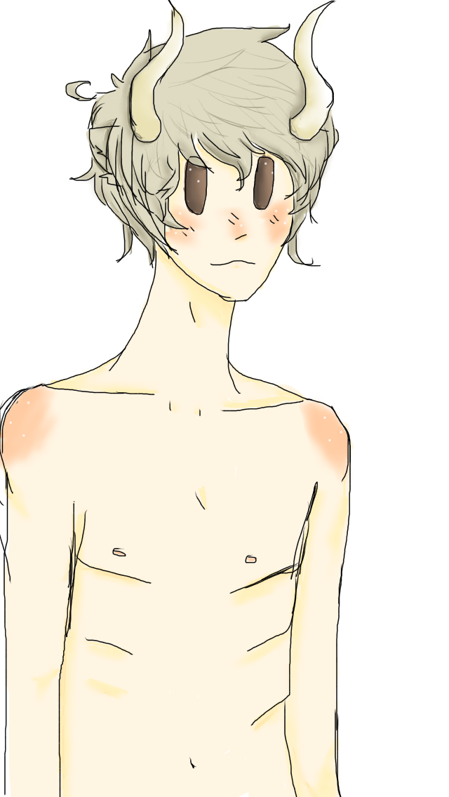 a boy with horns？ - ibisPaint