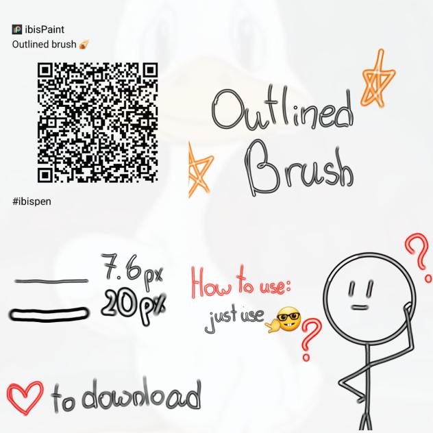 Outlined brushhh - ibisPaint