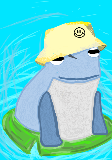 frog'n' a hat - ibisPaint