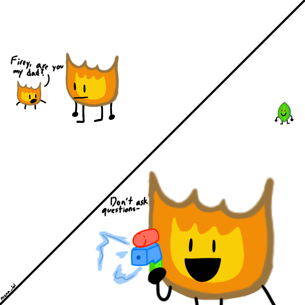 Firey and Firey Jr. (Bfdi) - ibisPaint