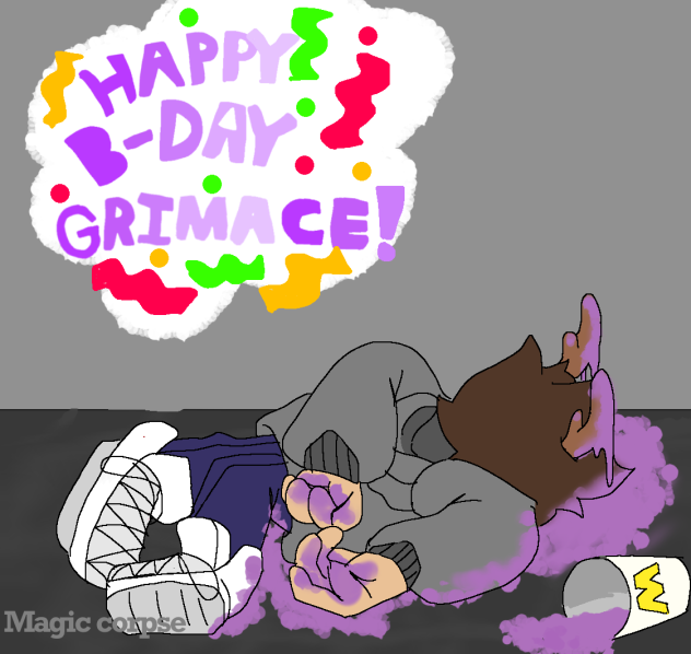 The grimace shake got ‘em - ibisPaint