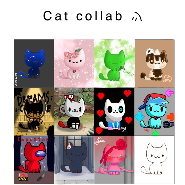Cat collab - ibisPaint