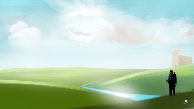 landscape speed art - ibisPaint