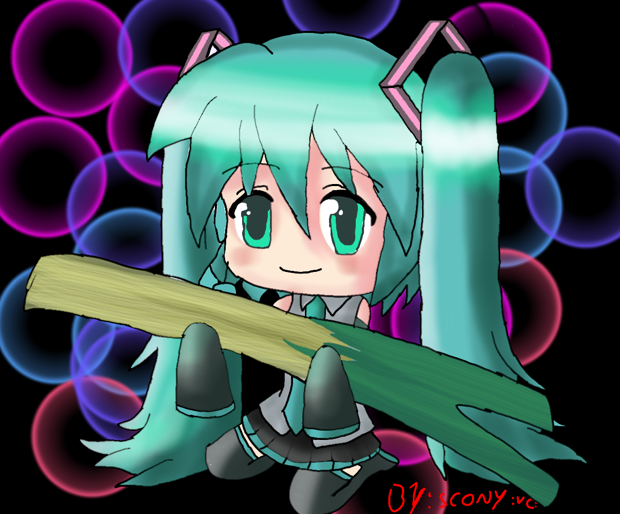 speedpaint hastune miku chibi - ibisPaint