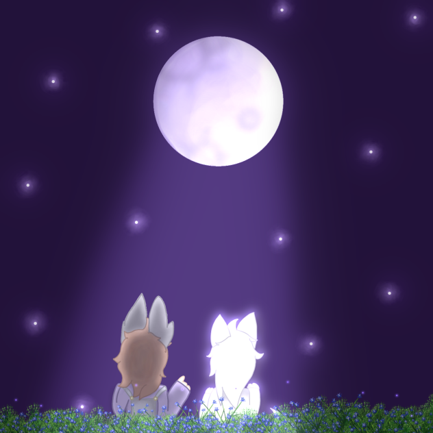 Purple moon - ibisPaint