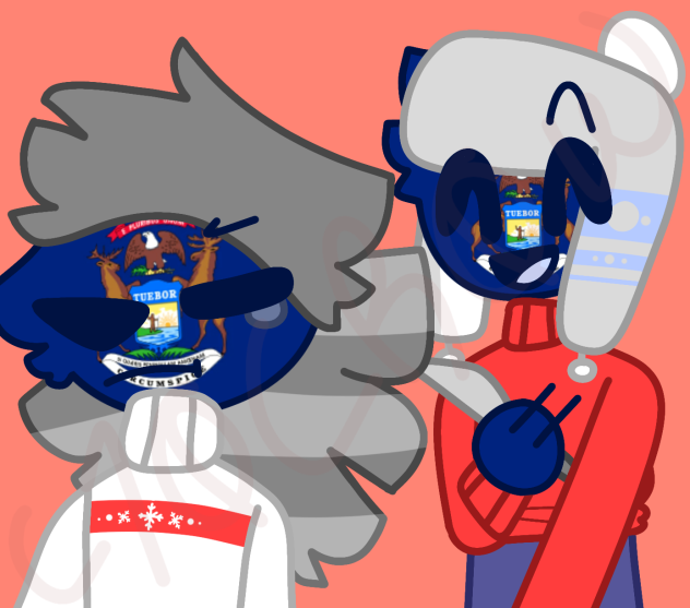 The Michigan brothers (statehumans) - ibisPaint