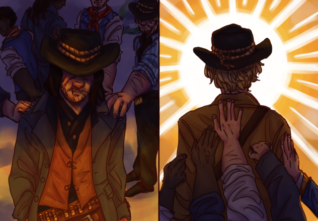 john and arthur(rdr2 fan art) - ibisPaint