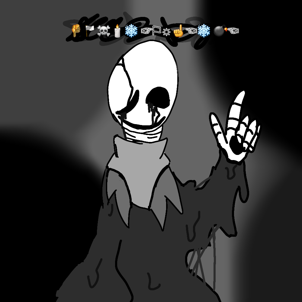 w.d gaster - ibisPaint