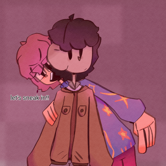 sneaking into the cinema lmao - ibisPaint