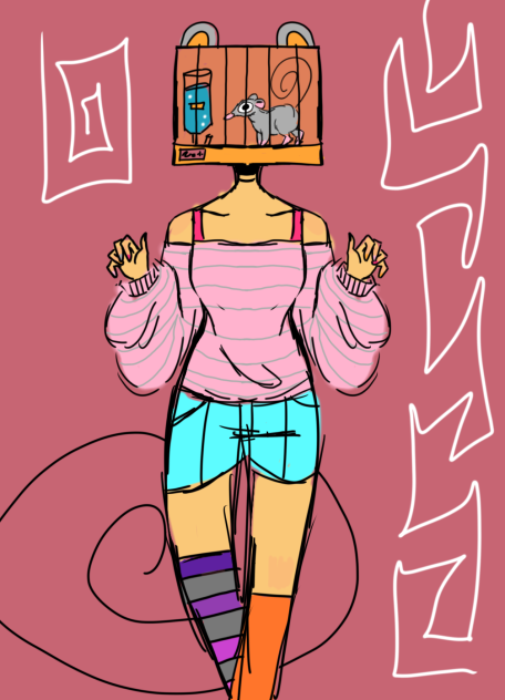 Rat girl confined - ibisPaint