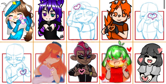 Heart collab~ - ibisPaint