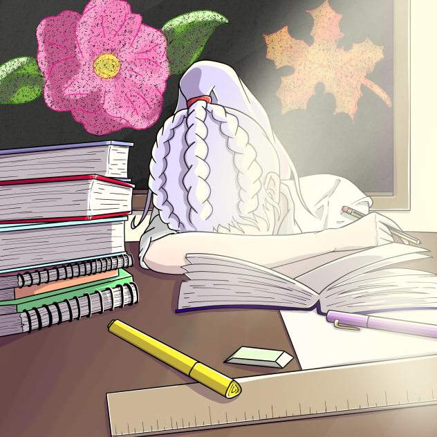 A boring school day - ibisPaint