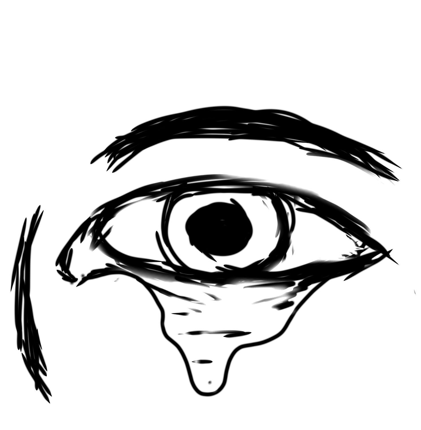 High detail eye lineart - ibisPaint