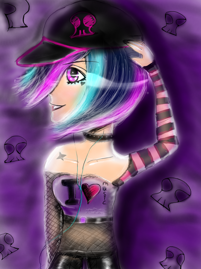 Emo chick ;) - ibisPaint