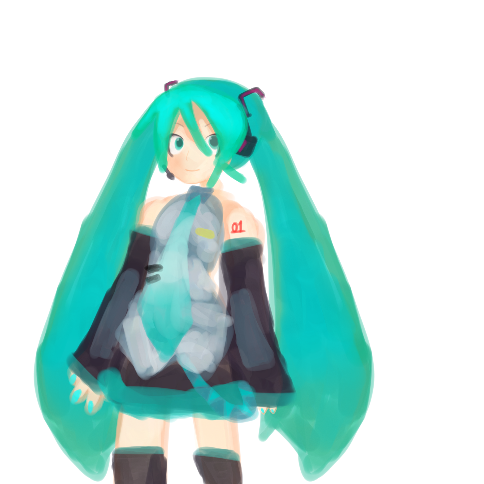 felt like drawing miku might 🗑️ l8er - ibisPaint