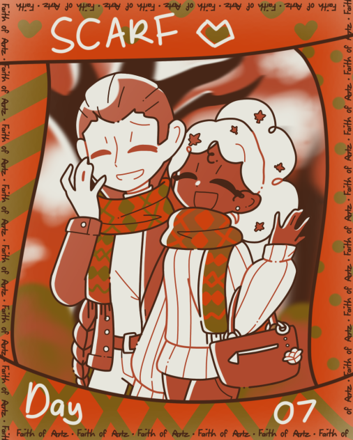 🧣Inktober Day7 Scarf🧣 - ibisPaint